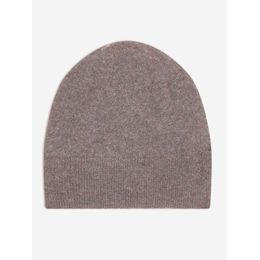 Just Cashmere Kaschmir-M&uuml;tze "Ginger" in Taupe - 54% | Damen-muetzen-caps