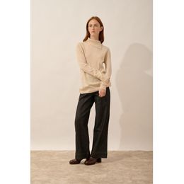 Just Cashmere Kaschmir-Rollkragenpullover "Dundee" in Beige - 61% | Gr&ouml;&szlig;e S | Damen-pullover-cardigans