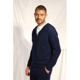 Just Cashmere Kaschmir-Cardigan "Elliot" in Dunkelblau - 62% | Gr&ouml;&szlig;e XL | Herren-pullover-cardigans