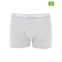 COTONELLA 2er-Set: Boxershorts in Hellgrau - 56% | Gr&ouml;&szlig;e L | Herren-waesche