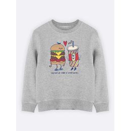 WOOOP Sweatshirt "Together" in Grau - 59% | Gr&ouml;&szlig;e 140 | Kinder-sweatshirts-jacken