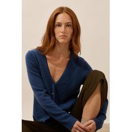 Just Cashmere Kaschmir-Cardigan "Norma" in Dunkelblau - 63% | Gr&ouml;&szlig;e M | Damen-pullover-cardigans