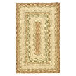 Safavieh Kurzflor-Teppich "Braided" in Beige/ Gr&uuml;n/ Hellbraun - 48% | Gr&ouml;&szlig;e 76x122 cm |
