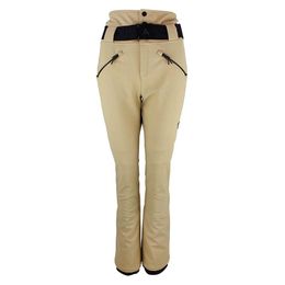 Peak Mountain Softshell Ski-/ Snowboardhose "Atlas" in Beige - 80% | Gr&ouml;&szlig;e L | Damen-sporthosen
