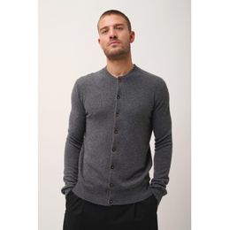 Just Cashmere Kaschmir-Cardigan "Anais" in Anthrazit - 57% | Gr&ouml;&szlig;e M | Herren-pullover-cardigans