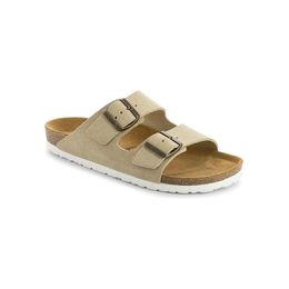 Sunbay Leder-Pantoletten "Trefle" in Beige - 63% | Gr&ouml;&szlig;e 38 | Damen-pantoletten