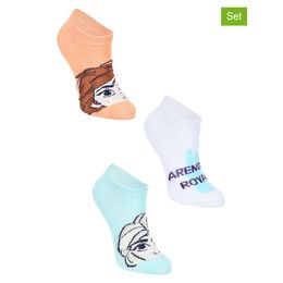 Die Eisk&ouml;nigin FROZEN 3er-Set: Socken "Frozen" in Bunt - 21% | Gr&ouml;&szlig;e 31-34 | Kinder-socken-strumpfhosen