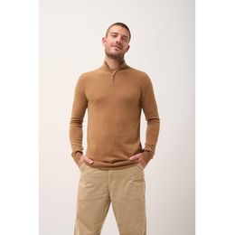 Just Cashmere Kaschmir-Pullover "Bradley" in Camel - 60% | Gr&ouml;&szlig;e XL | Herren-plussize