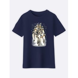 WOOOP Shirt "Gathering in the Snow" in Dunkelblau - 58% | Gr&ouml;&szlig;e 140 | Kinder-oberteile