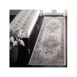 Safavieh Kurzflor-Teppich in Creme/ Hellgrau - 47% | Gr&ouml;&szlig;e 66x244 cm |