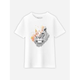 WOOOP Shirt "If I Roar" in Wei&szlig; - 58% | Gr&ouml;&szlig;e 152 | Kinder-oberteile