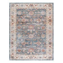 Safavieh Kurzflor-Teppich ''Arizona'' in Beige/ Blau - 48% | Gr&ouml;&szlig;e 152x244 cm |
