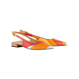 H&ouml;gl H&ouml;gl Leder-Slingballerinas in Rot/ Orange - 67% | Gr&ouml;&szlig;e 41,5 | Damen-ballerinas