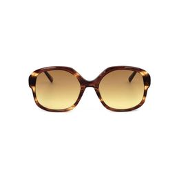 Ted Baker Damen-Sonnenbrille in Duneklbraun/ Gelb - 64% | Gr&ouml;&szlig;e 55 | Damen-brillen