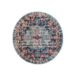 Safavieh Kurzflor-Teppich ''Madison'' in Beige/ Hellblau/ Blau - 45% | Gr&ouml;&szlig;e 122x122 cm |