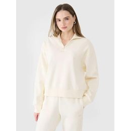 4F Sweatshirt in Creme - 70% | Gr&ouml;&szlig;e S | Damen-sweatshirts-jacken