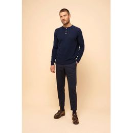 Just Cashmere Kaschmir-Pullover "Guzman" in Dunkelblau - 55% | Gr&ouml;&szlig;e L | Herren-plussize