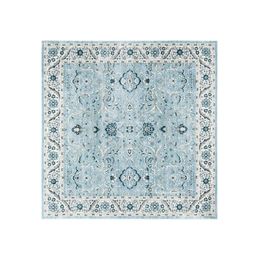 Safavieh Kurzflor-Teppich "Isabella" in Hellblau - 48% | Gr&ouml;&szlig;e 122x122 cm |