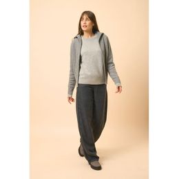Just Cashmere Kaschmir-Cardigan "Talara" in Grau - 69% | Gr&ouml;&szlig;e L | Damen-pullover-cardigans