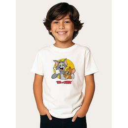 WOOOP Shirt "Tom and Jerry Thumbs Up" in Wei&szlig; - 58% | Gr&ouml;&szlig;e 116 | Kinder-oberteile