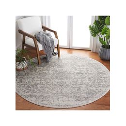 Safavieh Kurzflor-Teppich in Creme/ Silber - 47% | Gr&ouml;&szlig;e 91x91 cm |