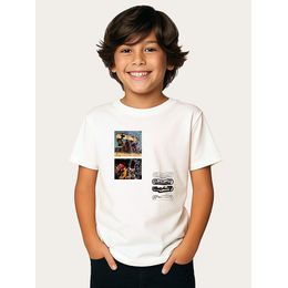 WOOOP Shirt "Skateboard! Magazine Photo" in Wei&szlig; - 58% | Gr&ouml;&szlig;e 104 | Kinder-oberteile