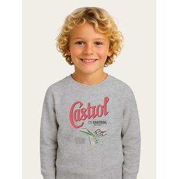 WOOOP Sweatshirt "Castrol By Name" in Grau - 57% | Gr&ouml;&szlig;e 140 | Kinder-sweatshirts-jacken
