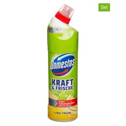 Domestos 4er-Set: WC-Reiniger-Gel "Lime Fresh", je 750 ml - 33% | Putzutensilien