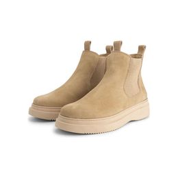 TRAVELIN' Leder-Chelsea-Boots in Beige - 66% | Gr&ouml;&szlig;e 42 | Herrenstiefel