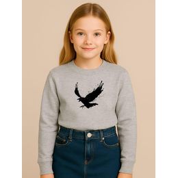 WOOOP Sweatshirt "Raven" in Grau - 61% | Gr&ouml;&szlig;e 116 | Kinder-sweatshirts-jacken