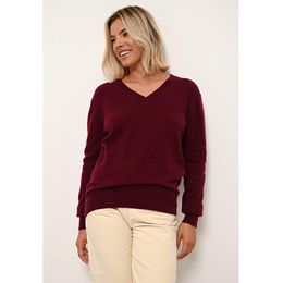 Just Cashmere Kaschmir-Pullover "Nora" in Bordeaux - 62% | Gr&ouml;&szlig;e S | Damen-pullover-cardigans