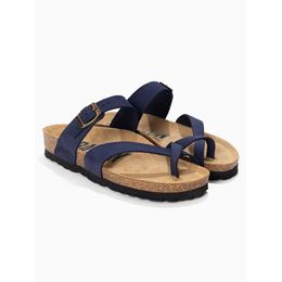 BAYTON Leder-Zehentrenner "Diane" in Dunkelblau - 57% | Gr&ouml;&szlig;e 36 | Damen-sandalen