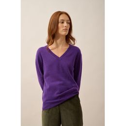 Just Cashmere Kaschmir-Pullover "Nora" in Lila - 64% | Gr&ouml;&szlig;e L | Damen-pullover-cardigans