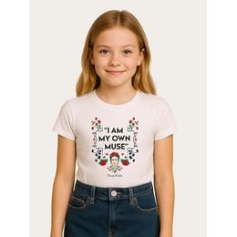 WOOOP Shirt "Frida Kahlo Muse" in Wei&szlig; - 58% | Gr&ouml;&szlig;e 140 | Kinder-oberteile