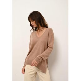 Just Cashmere Kaschmir-Pullover "Opal" in Hellbraun - 57% | Gr&ouml;&szlig;e M | Damen-pullover-cardigans