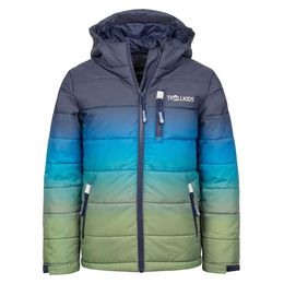 Trollkids Ski-/ Snowboardjacke "Hemsedal" in Dunkelblau/ Blau/ Khaki - 49% | Gr&ouml;&szlig;e 104 | Kinder-outdoor-jacken