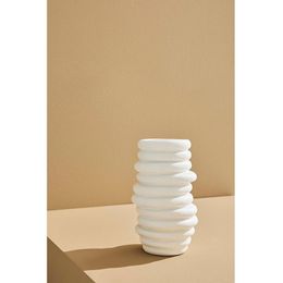 Jotex Vase "Beth" in Wei&szlig; - (H)28,5 x &Oslash; 16 cm - 30% | Kerzen-vasen