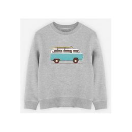 WOOOP Sweatshirt "Blue van" in Grau - 59% | Gr&ouml;&szlig;e 104 | Kinder-sweatshirts-jacken