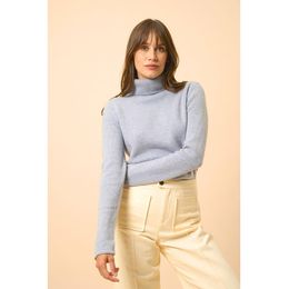 Just Cashmere Kaschmir-Rollkragenpullover "June" in Hellblau - 61% | Gr&ouml;&szlig;e XL | Damen-pullover-cardigans