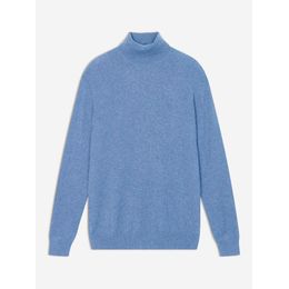 Just Cashmere Kaschmir-Rollkragenpullover "Connor" in Hellblau - 63% | Gr&ouml;&szlig;e S | Damen-pullover-cardigans