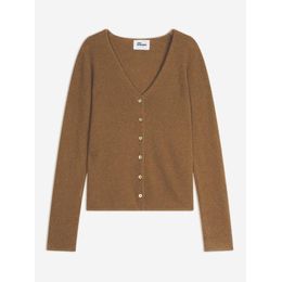 Just Cashmere Kaschmir-Cardigan "Norma" in Hellbraun - 63% | Gr&ouml;&szlig;e M | Damen-pullover-cardigans