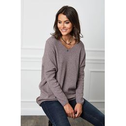 Jos&eacute;fine Pullover "Beder" in Taupe - 68% | Gr&ouml;&szlig;e XL | Damen-pullover-cardigans