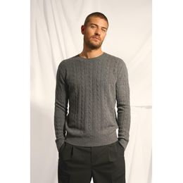 Just Cashmere Kaschmir-Pullover "Darri" in Grau - 61% | Gr&ouml;&szlig;e L | Herren-plussize