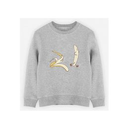 WOOOP Sweatshirt "Streaker" in Grau - 62% | Gr&ouml;&szlig;e 116 | Kinder-sweatshirts-jacken