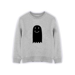 WOOOP Sweatshirt "Boooh" in Grau - 59% | Gr&ouml;&szlig;e 152 | Kinder-sweatshirts-jacken