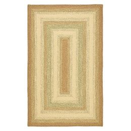 Safavieh Kurzflor-Teppich "Braided" in Beige/ Gr&uuml;n/ Hellbraun - 45% | Gr&ouml;&szlig;e 122x122 cm |