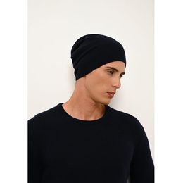 Just Cashmere Kaschmir-M&uuml;tze "Ginger" in Dunkelblau - 58% | Damen-muetzen-caps