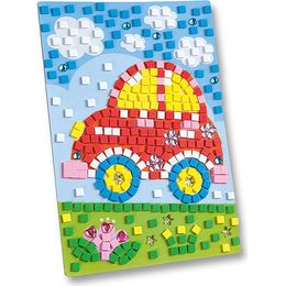 folia PAPER Moosgummi-Mosaik-Set "Auto" in Bunt - 50% | Kinder-kreativspielzeug