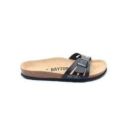 BAYTON Pantoletten "Athena" in Schwarz - 60% | Gr&ouml;&szlig;e 37 | Damen-pantoletten