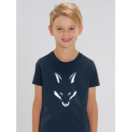WOOOP Shirt "Foxy Shape" in Dunkelblau - 58% | Gr&ouml;&szlig;e 128 | Kinder-oberteile